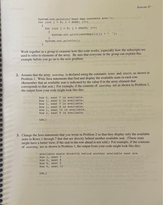 Objectives The arrays that you have worked with in | Chegg.com