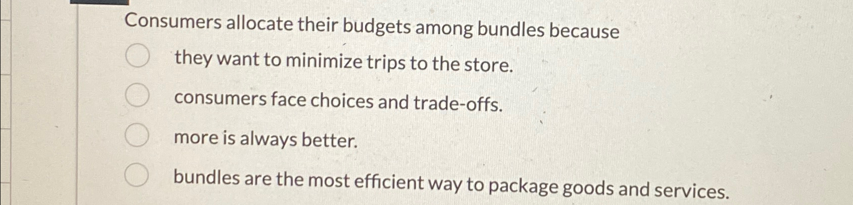 Solved Consumers allocate their budgets among bundles | Chegg.com