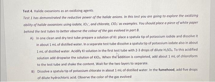 Solved A) Write balanced equation for the reaction between | Chegg.com