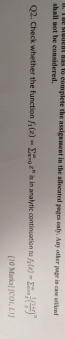 shall not be considered.Q2. ﻿Check whether the | Chegg.com