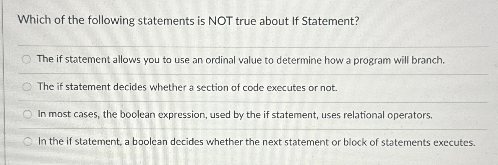 Solved Which of the following statements is NOT true about | Chegg.com