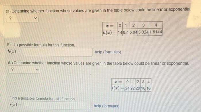 Solved A Determine Whether Function Whose Values Are Given 