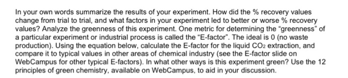 Solved Introduction The purpose of this experiment is to | Chegg.com