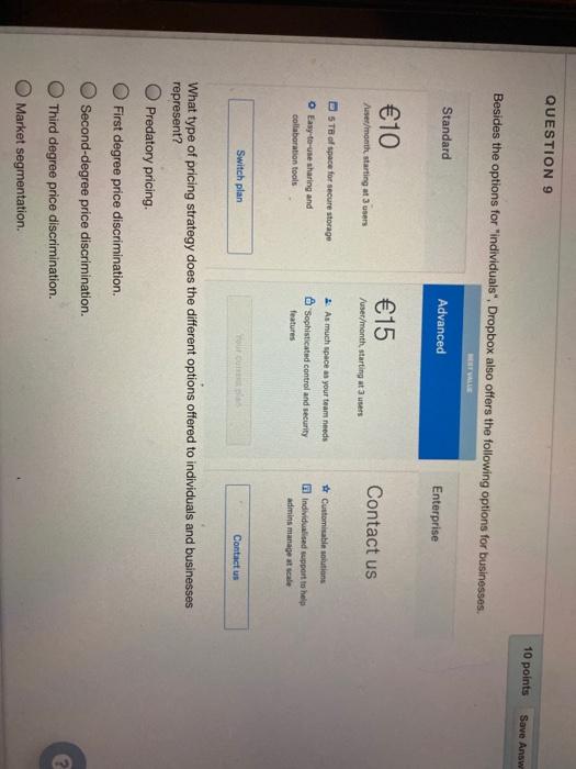 Solved QUESTION 9 10 points Save Answ Besides the options | Chegg.com Solved QUESTION 9 10 points Save Answ Besides the options | Chegg.com