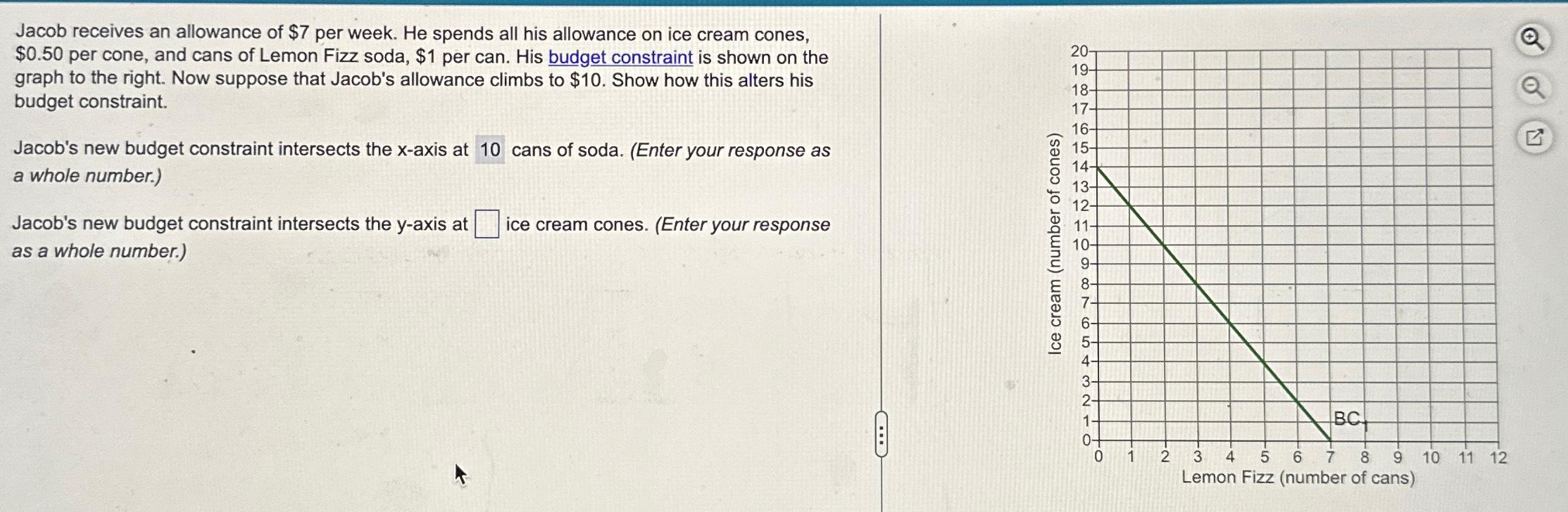 Solved Jacob receives an allowance of $7 ﻿per week. He | Chegg.com