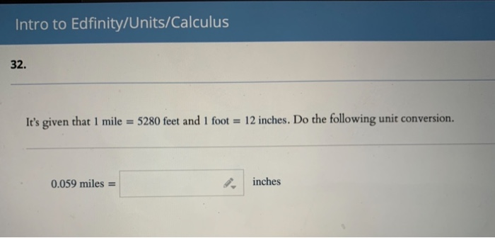 Solved Intro to Edfinity/Units/Calculus 32. It's given that | Chegg.com