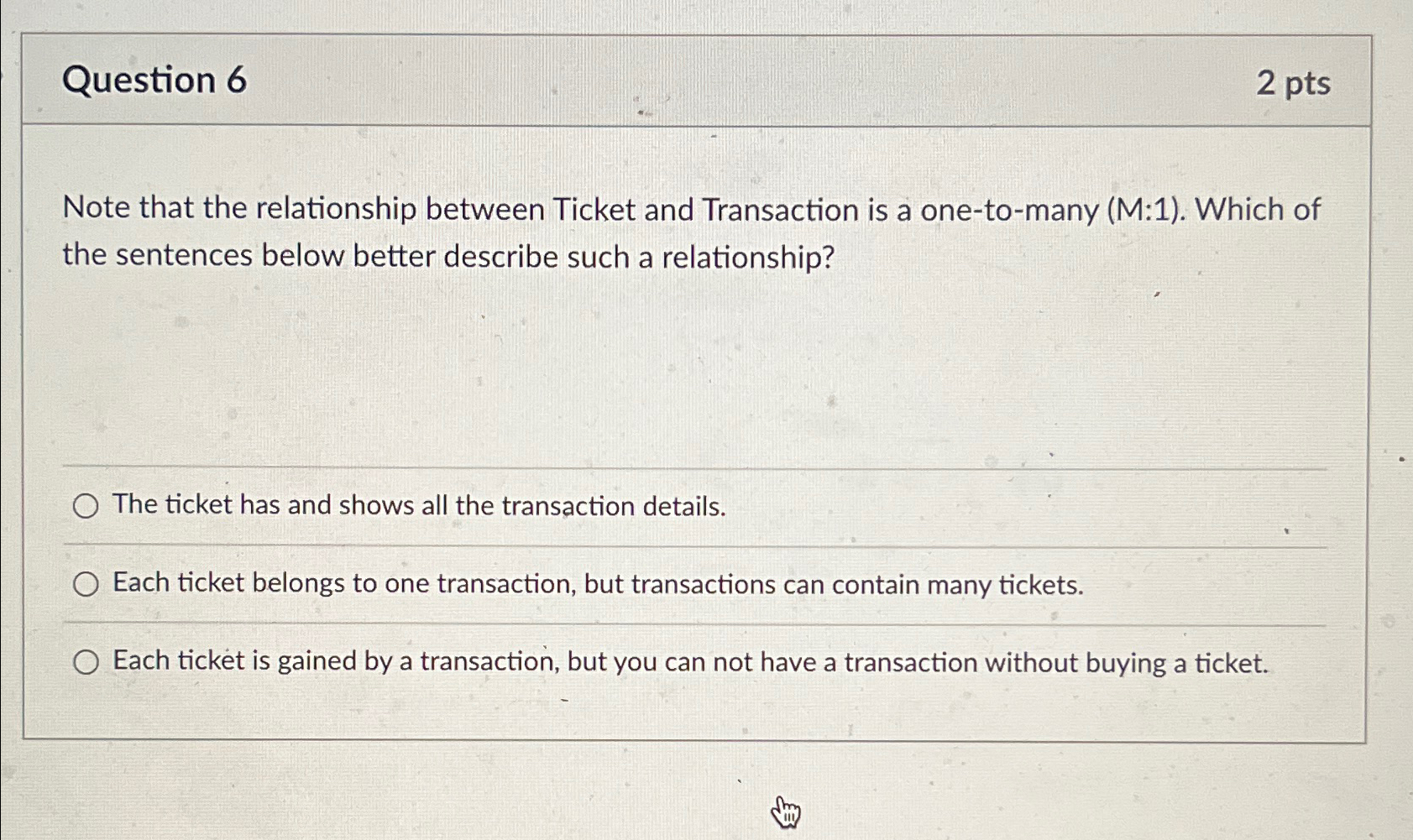 Solved Question 62ptsNote that the relationship between | Chegg.com