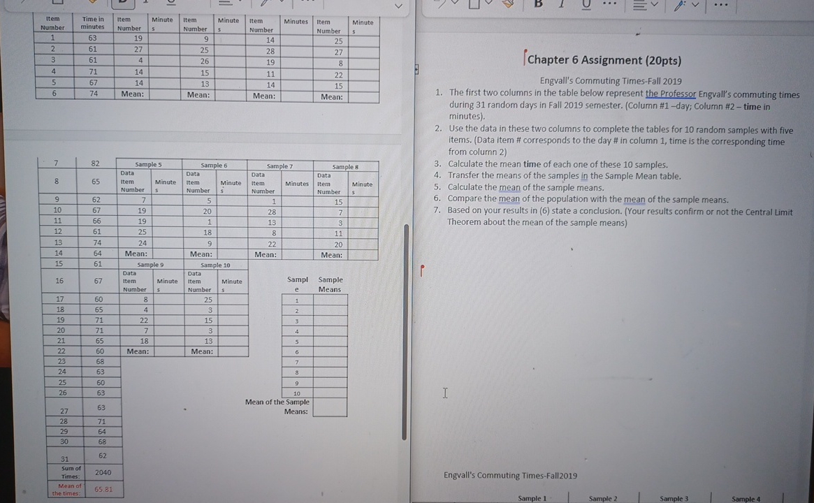 Solved \table[[\table[[Item],[Number]],\table[[Time | Chegg.com