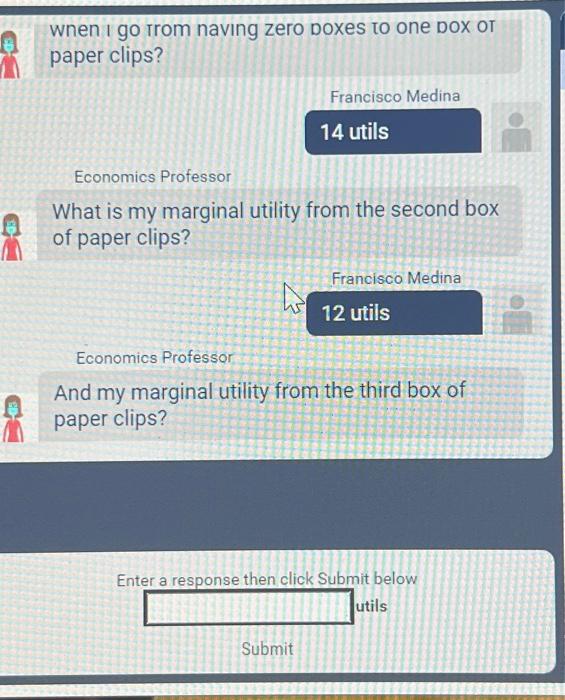 Solved when I go irom naving zero Doxes to one Dox or paper | Chegg.com