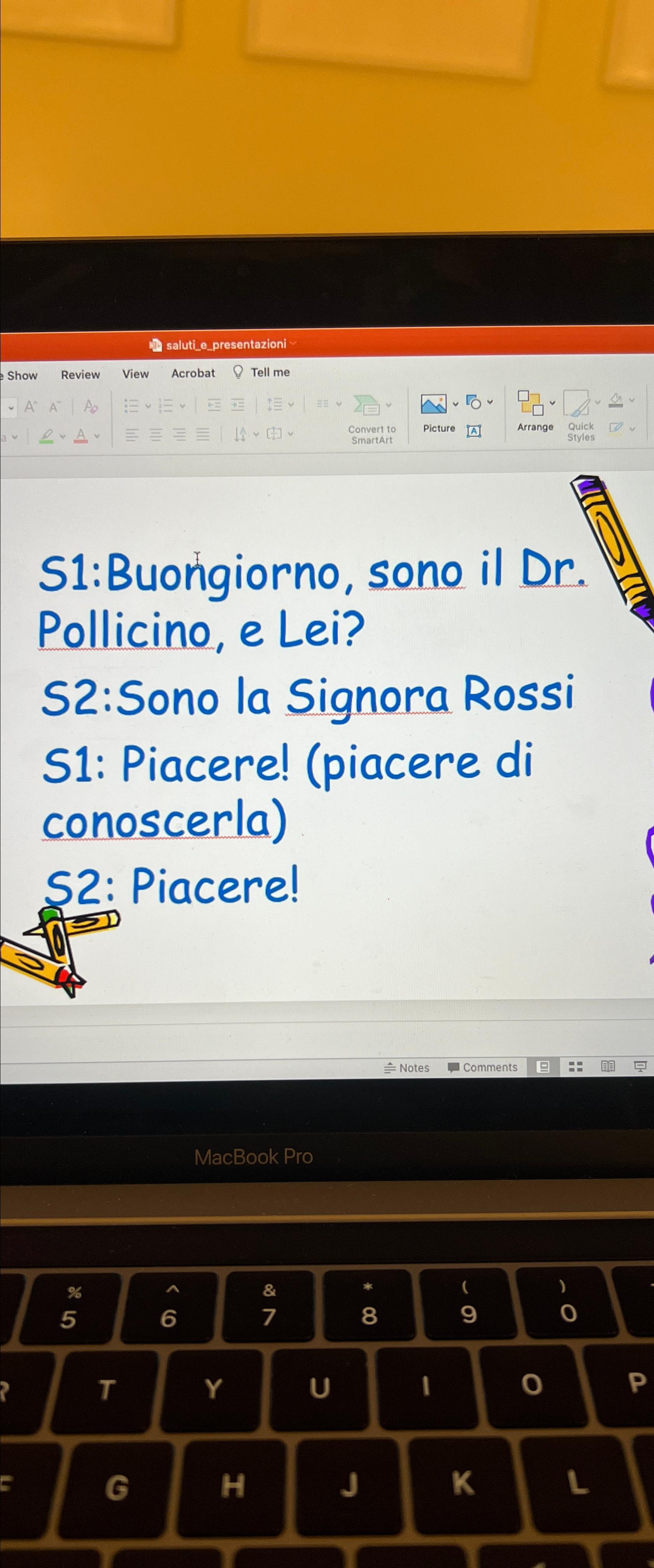 Solved S1:Buongiorno, sono il Dr. ﻿Pollicino, e Lei?S2: Sono | Chegg.com