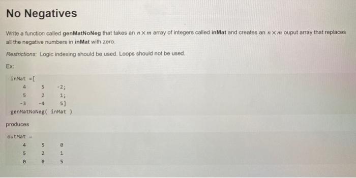 Solved Logically indexing a specified number of elements. | Chegg.com
