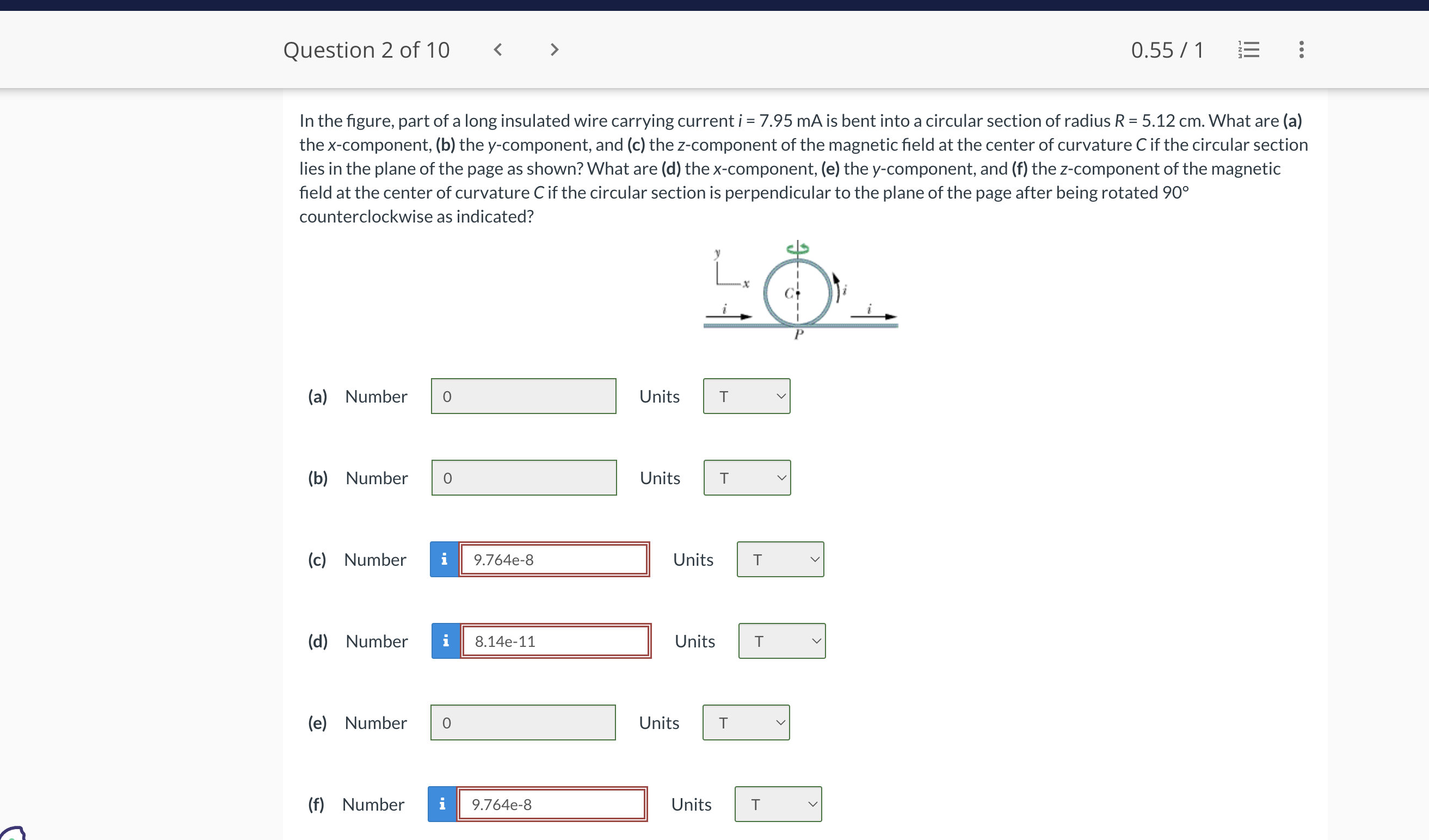 Solved In the figure, part of a long insulated wire carrying | Chegg.com