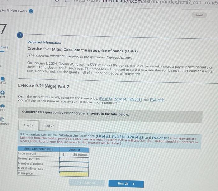 Solved Required information. Exercise 9-21 (Algo) Calculate | Chegg.com