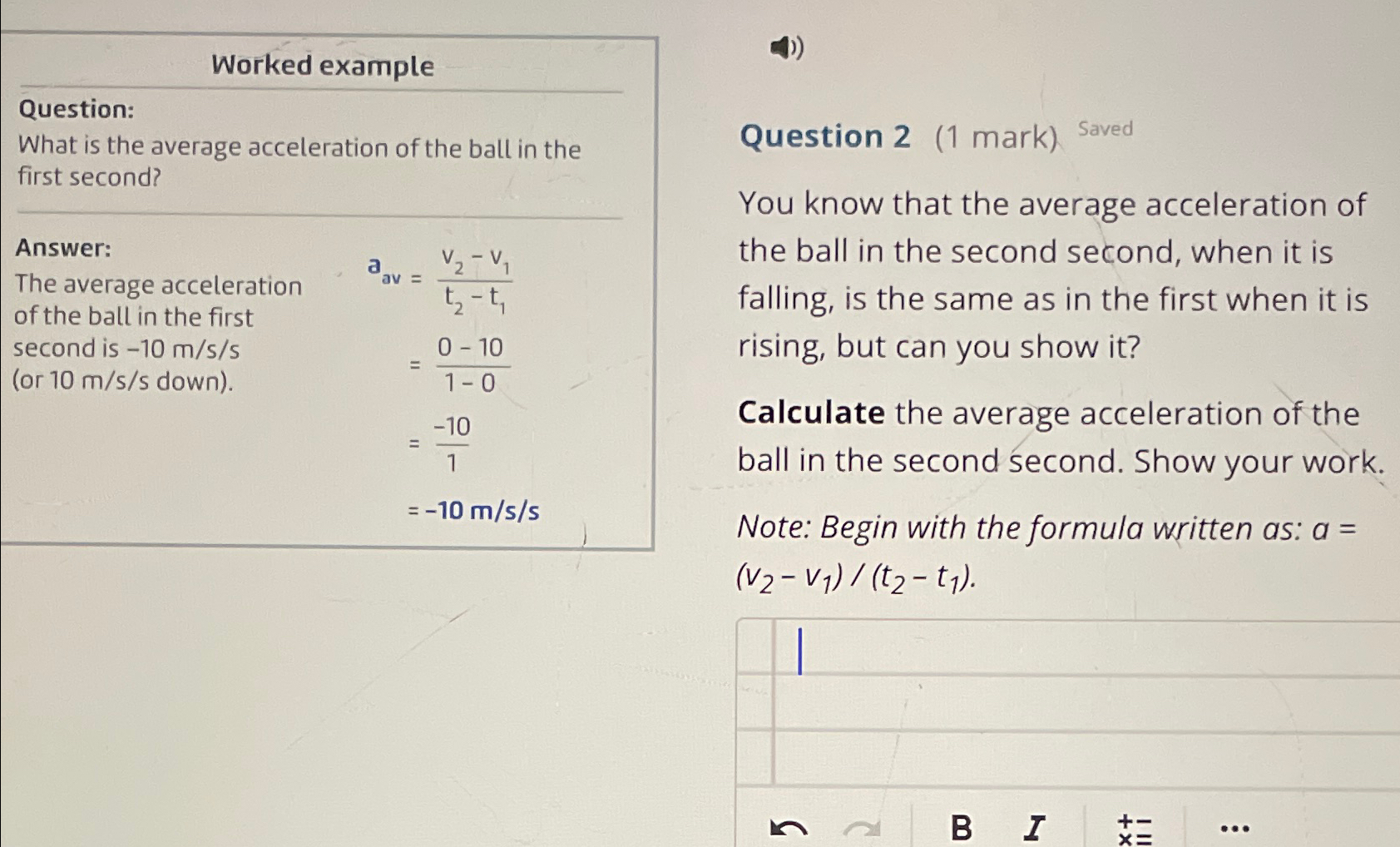 Worked exampleQuestion:What is the average | Chegg.com