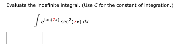 Solved Evaluate the indefinite integral. (Use C ﻿for the | Chegg.com
