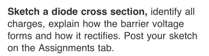 Solved Sketch a diode cross section, identify all charges, | Chegg.com