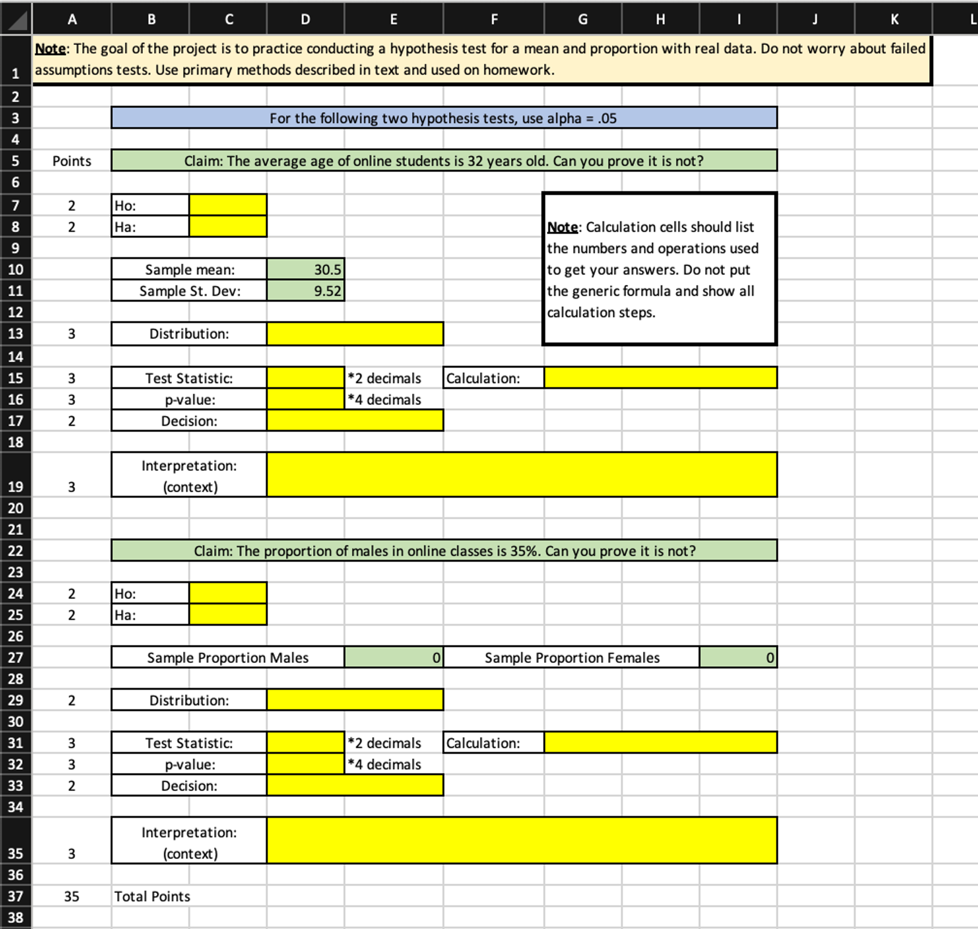 I am having trouble with the formulas in this | Chegg.com