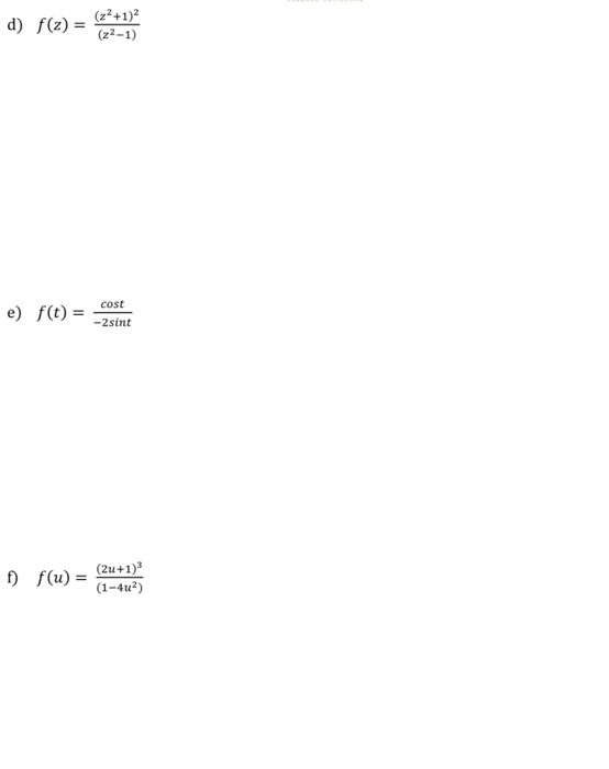 Solved 1 Differentiate Each Function A F X 3x3 3x 1