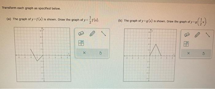 Solved Translate each graph as specified below. (a) The | Chegg.com
