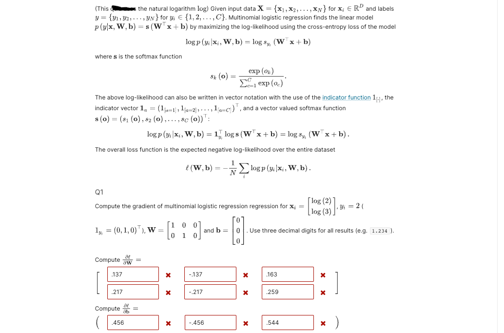 Solved (This the natural logarithm log) ﻿Given input data | Chegg.com