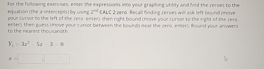 Solved For the following exercises, enter the expressions | Chegg.com