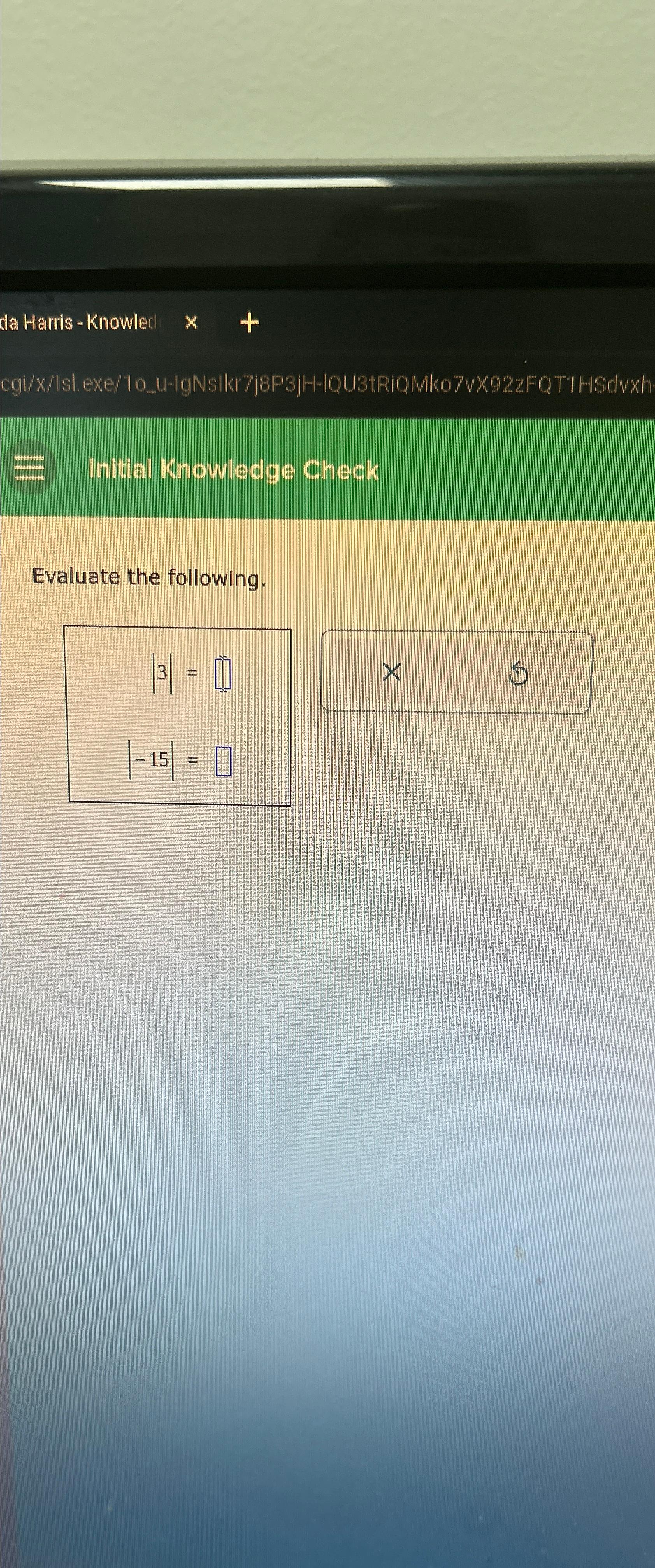 Solved da Harris - KnowlerxInitial Knowledge CheckEvaluate | Chegg.com Solved da Harris - KnowlerxInitial Knowledge CheckEvaluate | Chegg.com