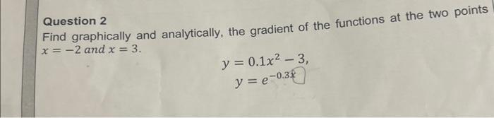 Solved Question 2 Find graphically and analytically, the | Chegg.com