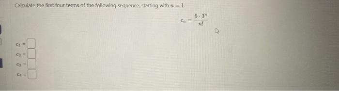 Solved Calculate the first four terms of the following | Chegg.com