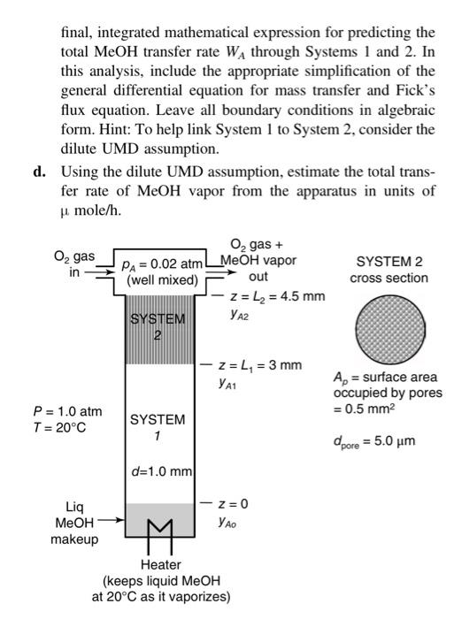 Solved 26.6 Consider the microscale apparatus shown in the | Chegg.com