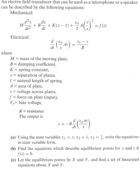 An electric field transducer that can be used as a | Chegg.com