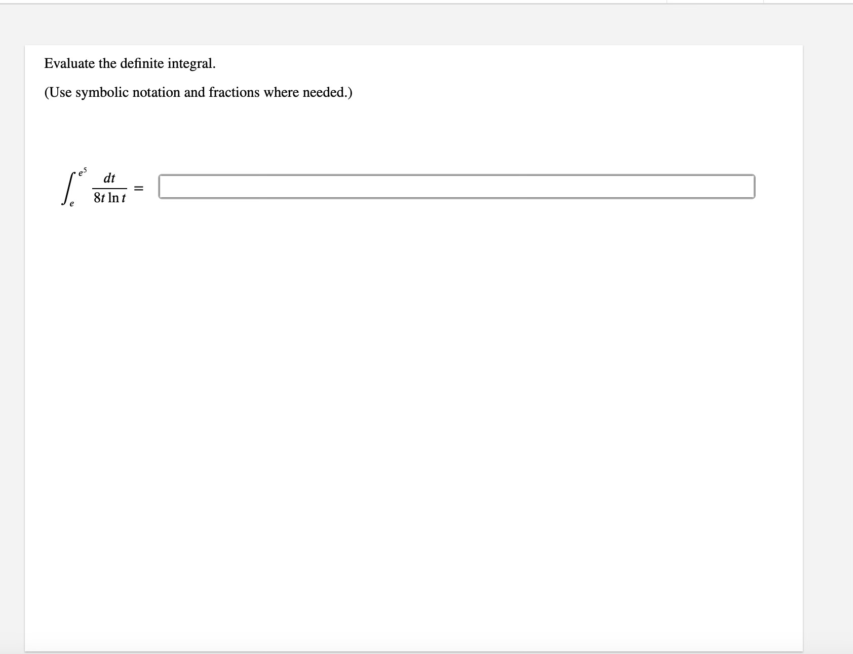 Solved Evaluate the definite integral.(Use symbolic notation | Chegg.com