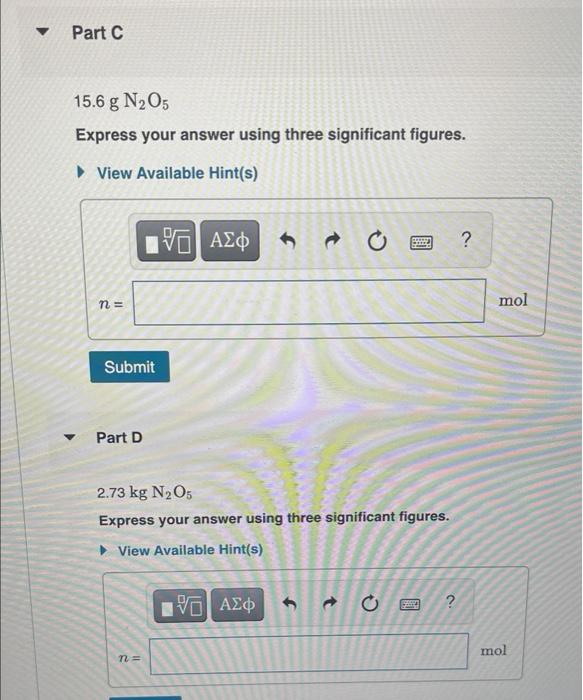 Solved Calculate how many moles of NO2 form when each | Chegg.com