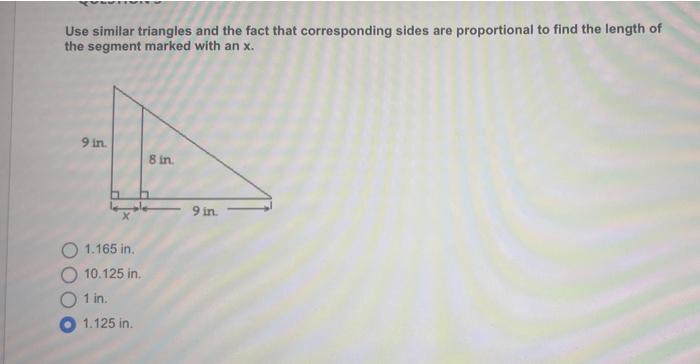 Solved Use similar triangles and the fact that corresponding | Chegg.com