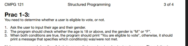 Solved CMPG 121In c++Structured Programming3 ﻿of 4Prac | Chegg.com