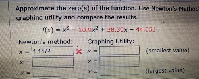 Solved Approximate the 2) of the function triton Method and | Chegg.com