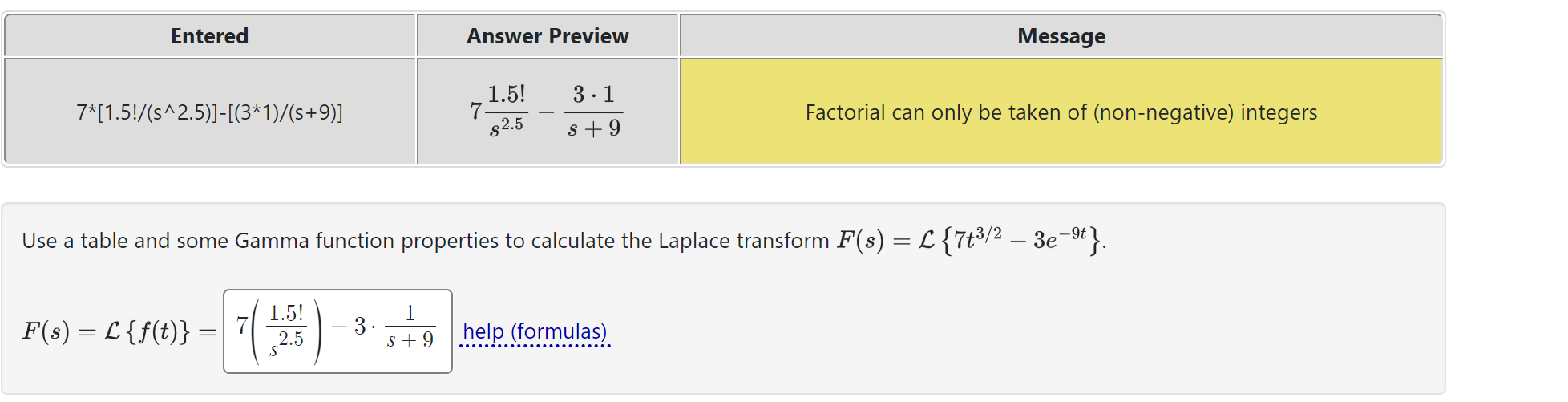 Solved Use a table and some Gamma function properties to | Chegg.com