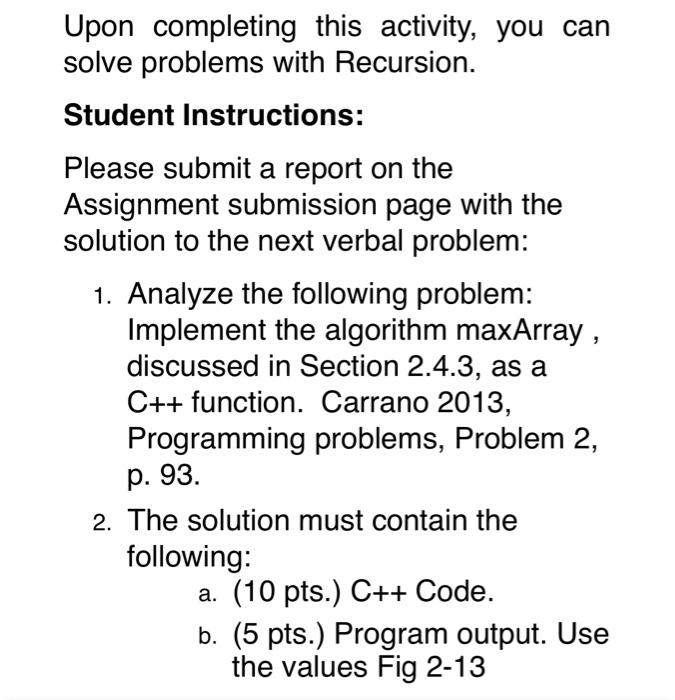 Solved Upon completing this activity, you can solve problems | Chegg.com