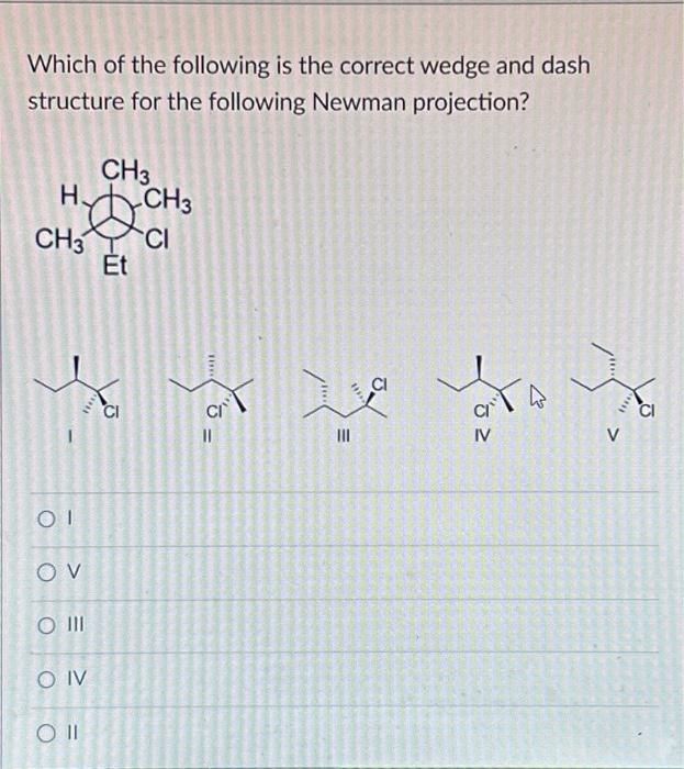 Which of the following is the correct wedge and dash | Chegg.com