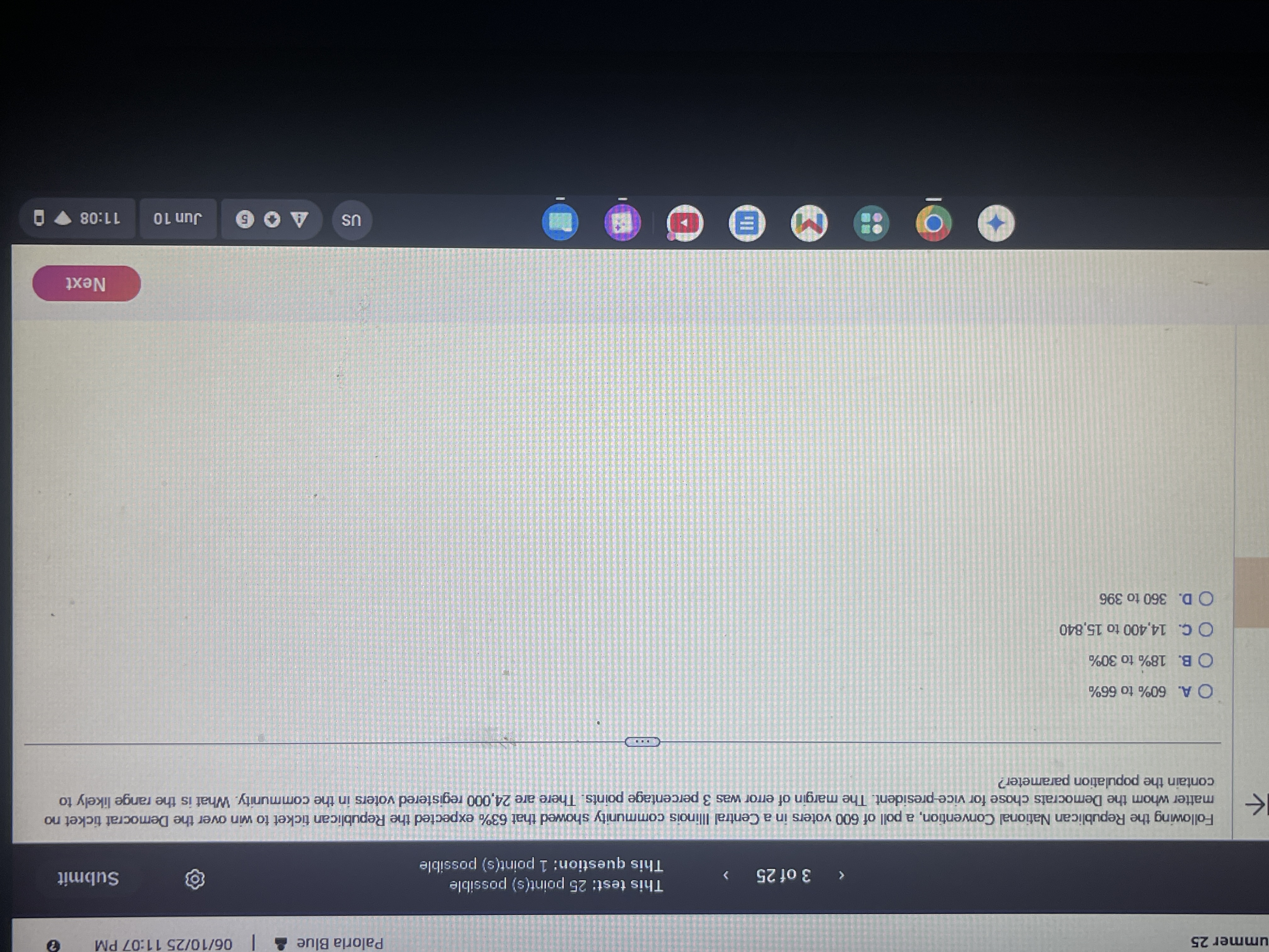 Solved Following the Republican National Convention, a poll | Chegg.com
