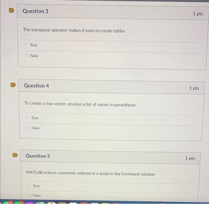 Solved 200 Question 3 The transpose operator makes it easy | Chegg.com