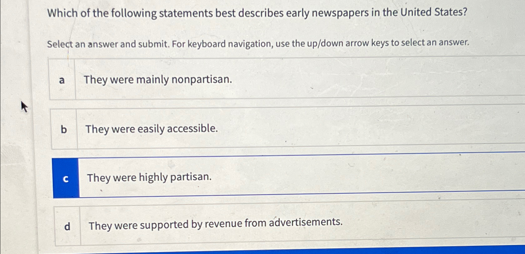Solved Which of the following statements best describes | Chegg.com