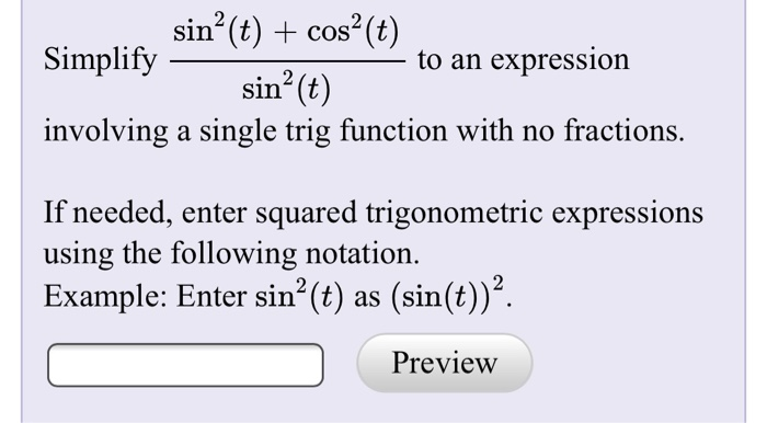 Solved Simplify sin(t)sec(t) to a single trig function or | Chegg.com