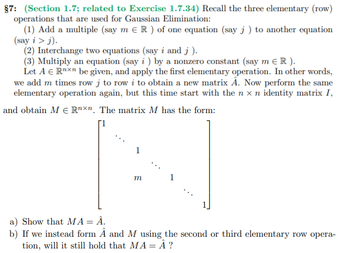 Solved Chapter 1 (Gaussian Elimination and Its Variants) | Chegg.com
