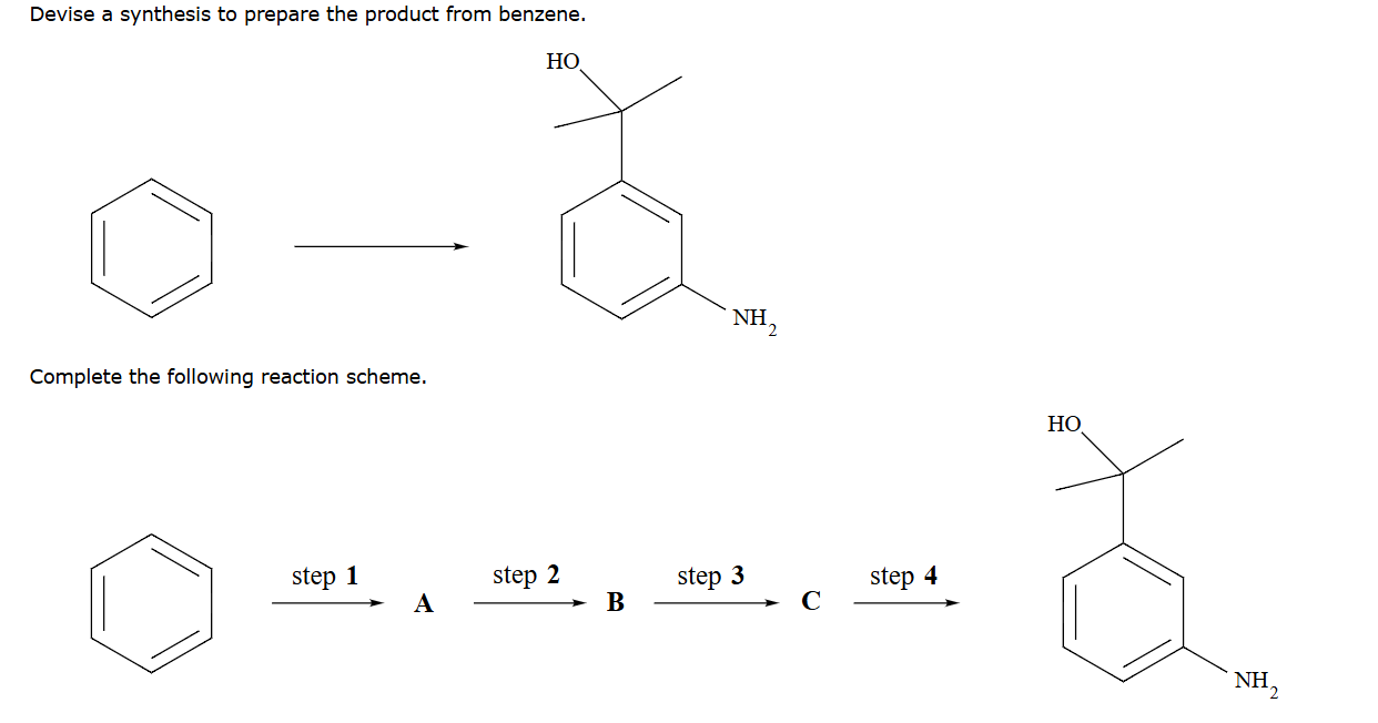 Solved Devise a synthesis to ﻿prepare the product from | Chegg.com