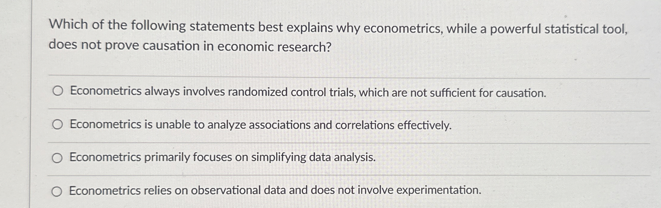 Which of the following statements best explains why | Chegg.com