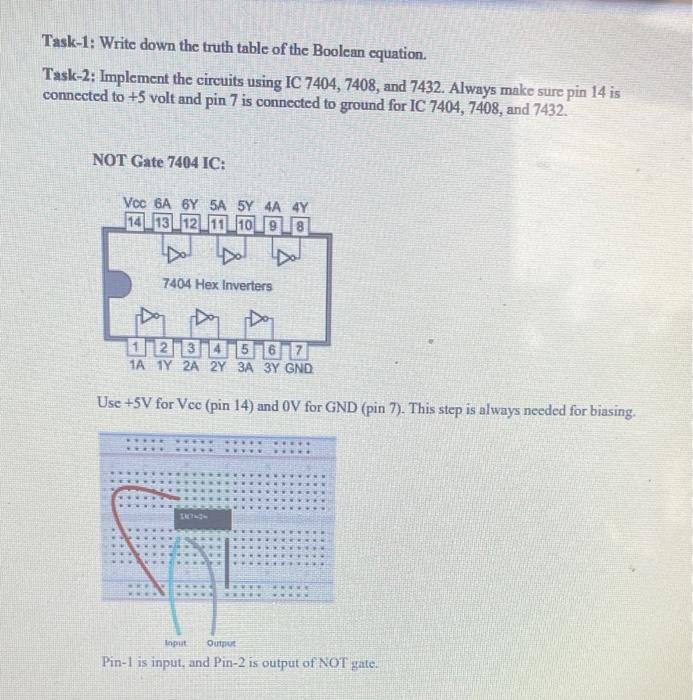 Solved Task-1: Write down the truth table of the Boolcan | Chegg.com