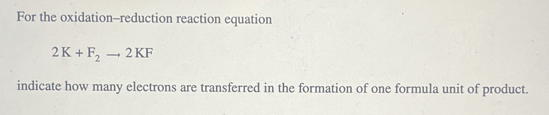 Solved For the oxidation-reduction reaction | Chegg.com