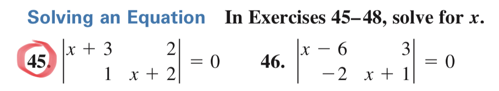 Solved Solving an Equation In Exercises 45-48, ﻿solve for | Chegg.com