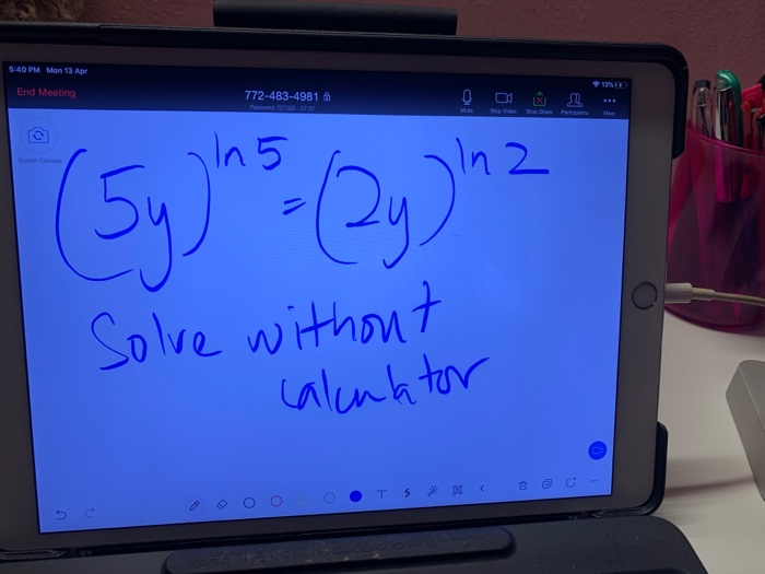 Solved 5:40 PM Mon 13 Apr End Meeting 772-483-4981 6 (54) > | Chegg.com