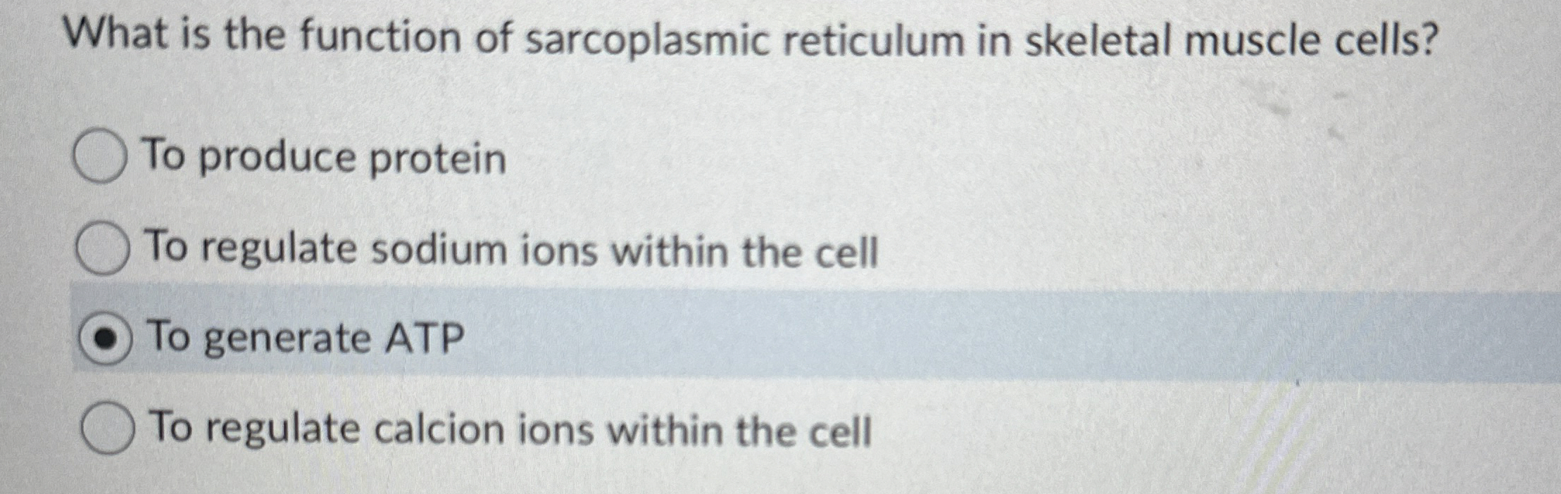 Solved What is the function of sarcoplasmic reticulum in | Chegg.com